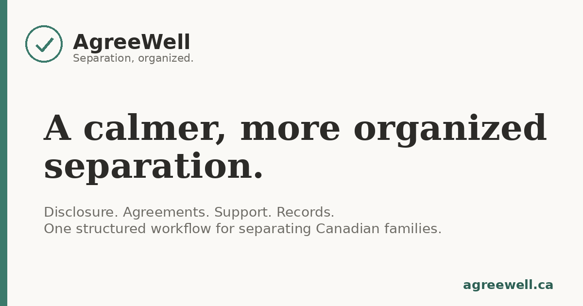 How Separation Works in Canada | AgreeWell